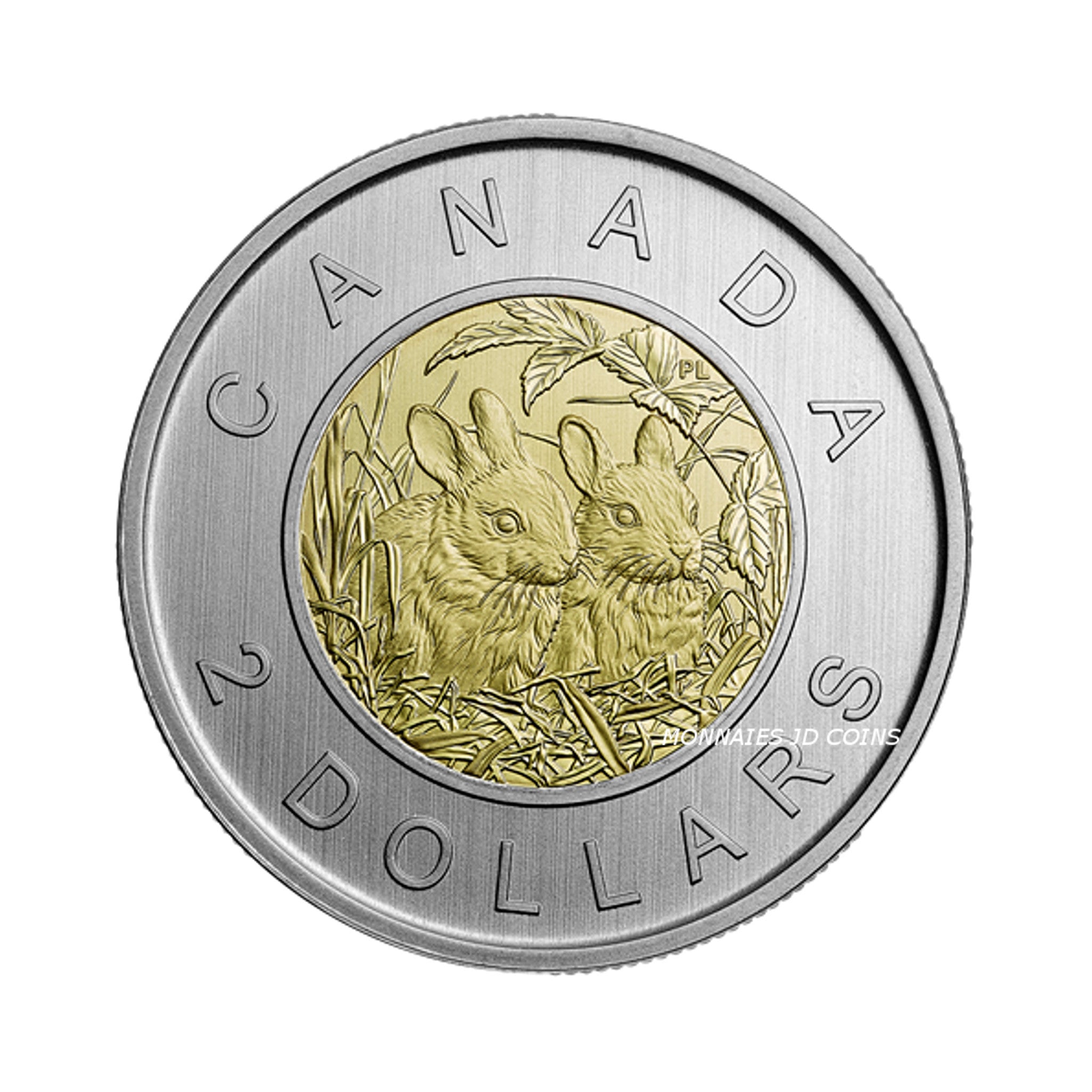 2014 Canada $2 Baby Rabbits Edition Special Baby Animals Specimen Coin