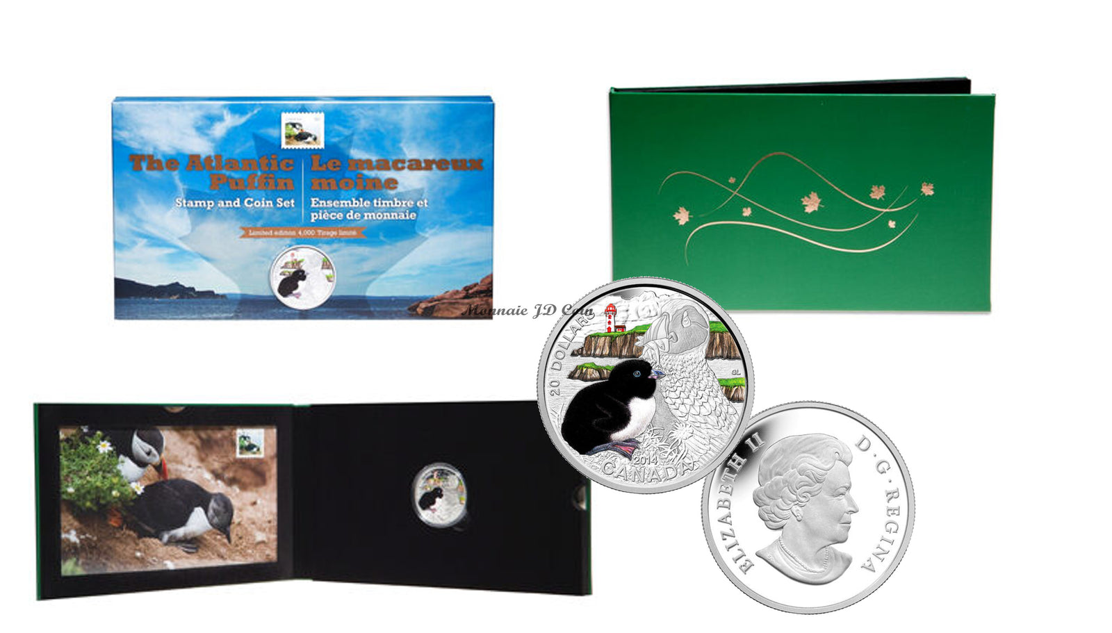 2014 Canada $20 Baby Animals The Atlantic Puffin Fine Silver Coin & St